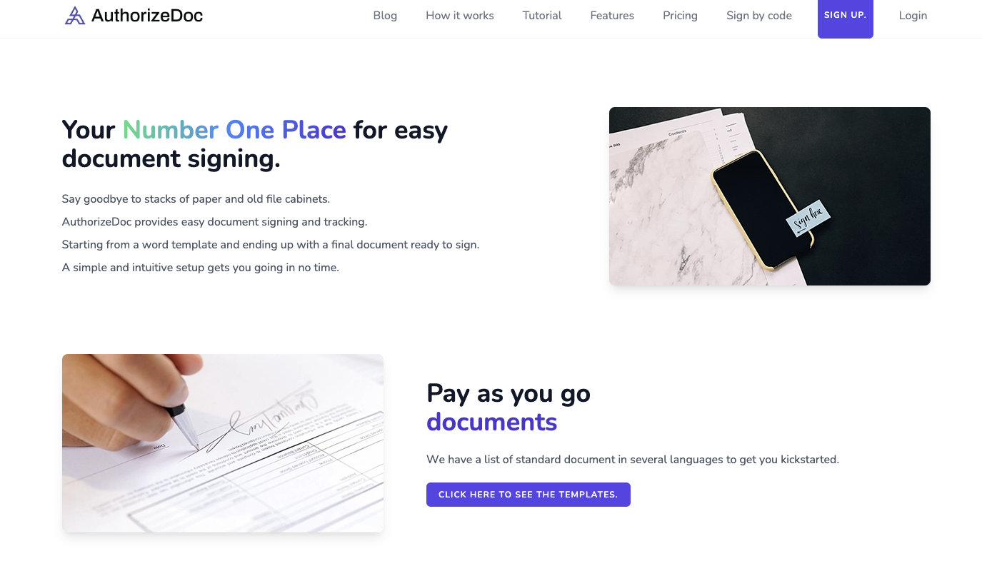 AuthorizedDoc - Digital signature made easy